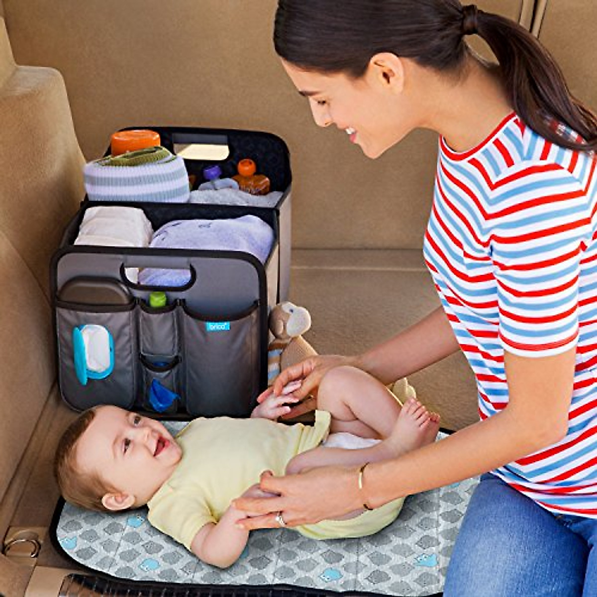 Munchkin® Brica® Out-n-About™ Collapsible Trunk Organizer & Diaper Changing Station