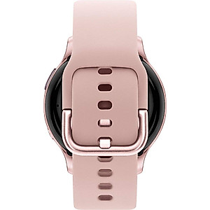 SAMSUNG Galaxy Watch Active2 (Silicon Strap + Aluminum Bezel) Bluetooth - International (Pink Gold, R830-40mm)