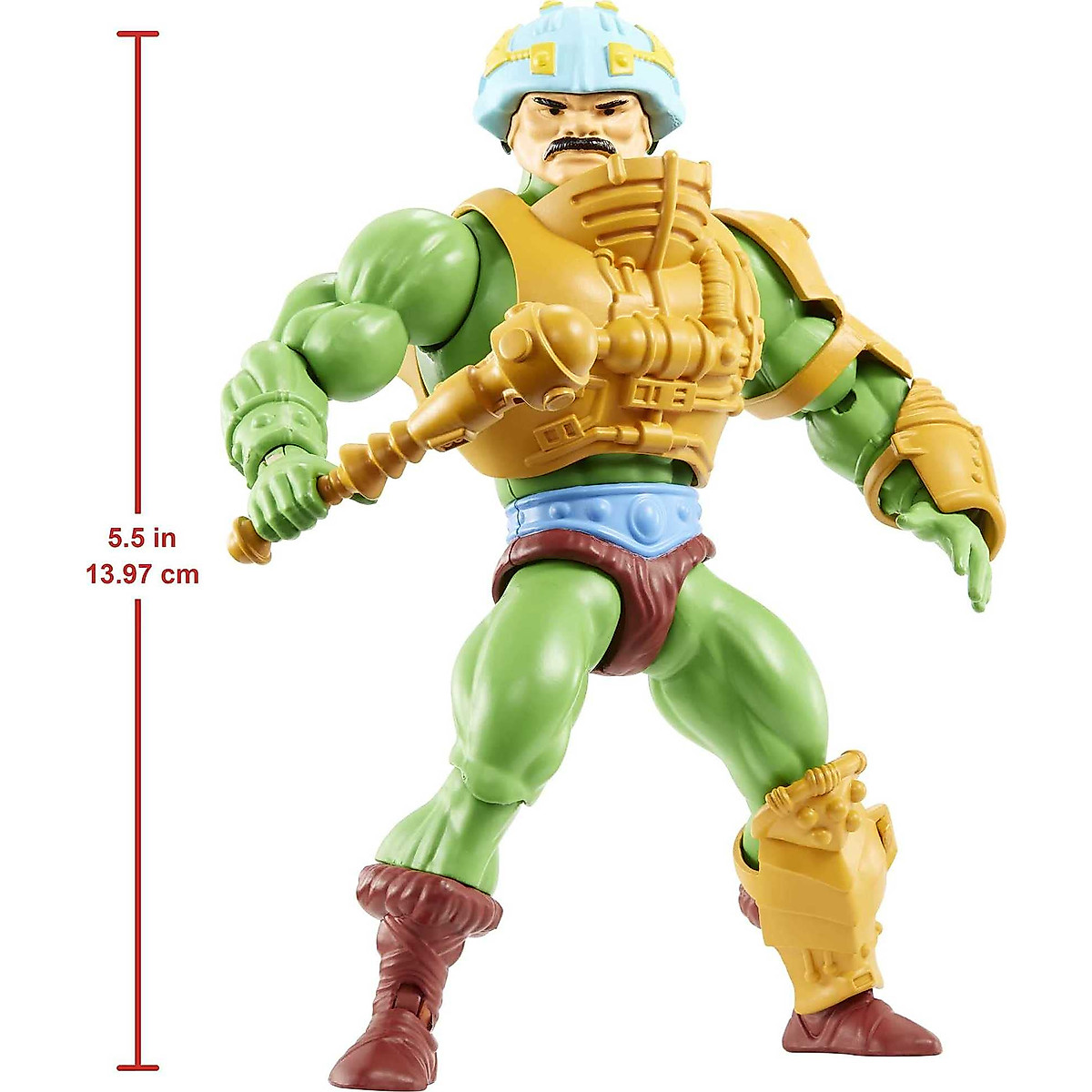 Masters of the Universe Origins Man-at-Arms 5.5-in Action Figure, Battle Figure for Storytelling Play and Display, Gift for 6 to 10-Year-Olds and Adult Collectors