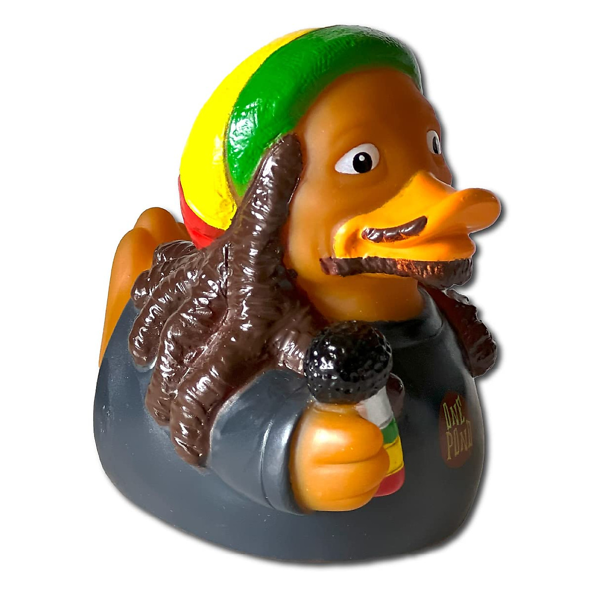 CelebriDucks - One Pond Rasta - Floating Rubber Ducks - Collectible Bath Toy Gift for Kids & Adults of All Ages