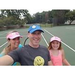 Tennis Happies Tennis Visor Hit Happy, Adjustable Strap, Perfect for On The Court Or Off (Pink), One Size