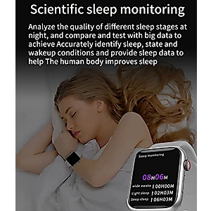 Calibree Watch Series 8, 1.69'' Full HD Smart Watch for Android Phones & iPhones, IP67 Fitness Tracker with Heart Rate, Sleep Monitor, SpO2, Pedometer, Smart Watches for Women, Smart Watches for Men