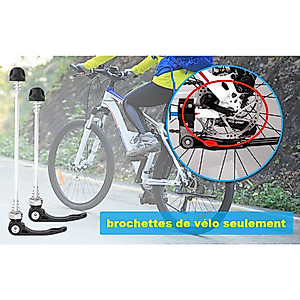 Alomejor Bike Skewer Quick Release Skewers Front & Rear Hub Skewers for Mountain Bike Road