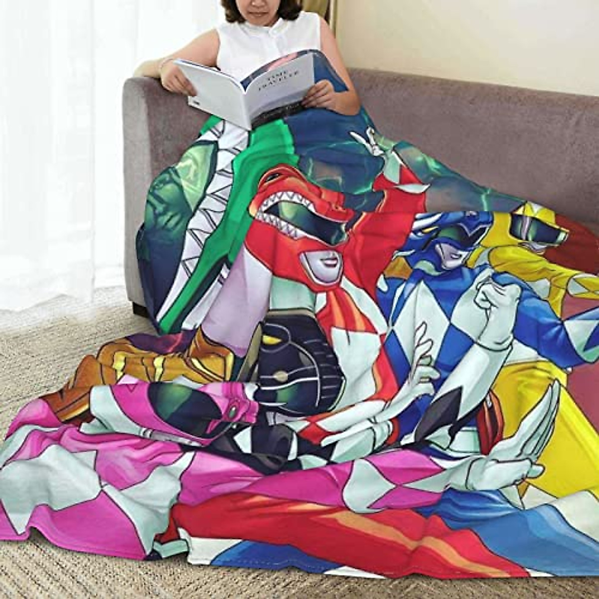 Cartoon Blanket 50"x40" Flannel Thick Soft Throw Blanket Winter Warm Blanket Printed Cartoon Pattern Custom Cute Lightweight Sleep Comfort for Couch Grils Boys Adults 1