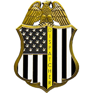 GL8-001 911 Emergency Dispatcher Fire Police EMT Thin Gold line Challenge Coin