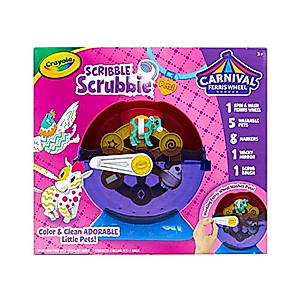 Crayola Scribble Scrubbie Pets Carnival Playset, Pet Grooming Toy, Animal Toys for Girls & Boys, Gift for Kids, Ages 3+