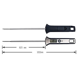 OZELS Meat Thermometer for Cooking, Instant Read Food Thermometer with Backlight Waterproof, Kitchen Digital Candy Thermometer for Grill BBQ Baking Water Milk Smoker Oil Deep Fry Liquids Turkey