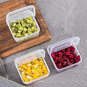 Sliced Cheese Container for Fridge with Flip Lid - 2/4/6 Pcs Butter Block Cheese Slice Storage Box, Portable Leakproof Clear Flip Top Storage Box, Vegetable & Fruit Fresh-Keeping Box. (2 pcs) (2 pcs)