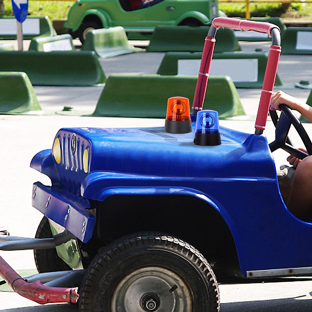 ERGAOBOY 1 Set Red & Blue 360 Degree Rotating Decorative,Disco Bar Party Dancing LED Strobe Light