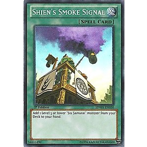 Yu-Gi-Oh! - Shien's Smoke Signal (SDWA-EN030) - Structure Deck: Samurai Warlords - 1st Edition - Super Rare