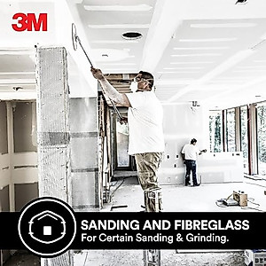 3M All-In-One Respirator, Best for Sanding, Fiberglass, Drywall, Painting, N95, Exhalation Valve Helps Direct Exhaled Air Downward, Relief From Dusts And Certain Particles, 10-Pack