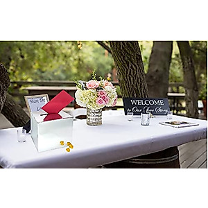 JC HUMMINGBIRD Shining Silver Large Envelope Party Gift Card Money Box Wishing Well 10"x10"