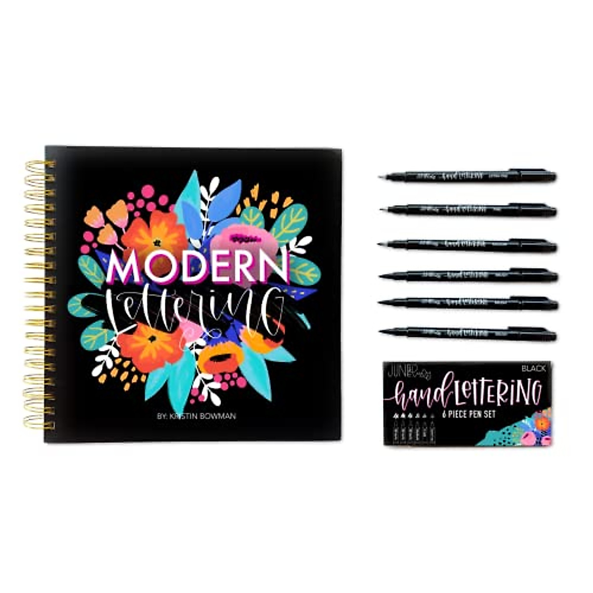 June & Lucy Calligraphy Kit for Beginners - Calligraphy Pen Set with Calligraphy Workbook