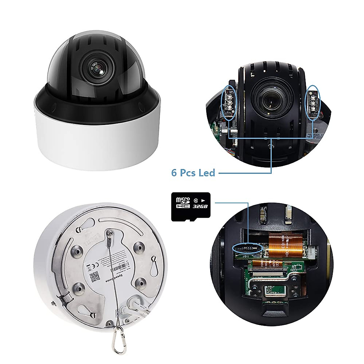 4MP PTZ 25X 50M IR HIPOE/12VDC