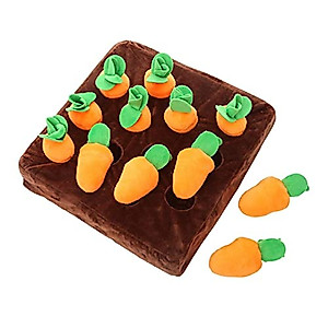 Soft Realistic Vegetable For Creative Pet Plush Toy Stuffed Plant Carrot Interactive Dog Toy Sniff Hide Food Toy For Kit Dog Chew Toy For Large Dogs Dog Chew Toy Pack For Aggressive Chewers Dog Chew