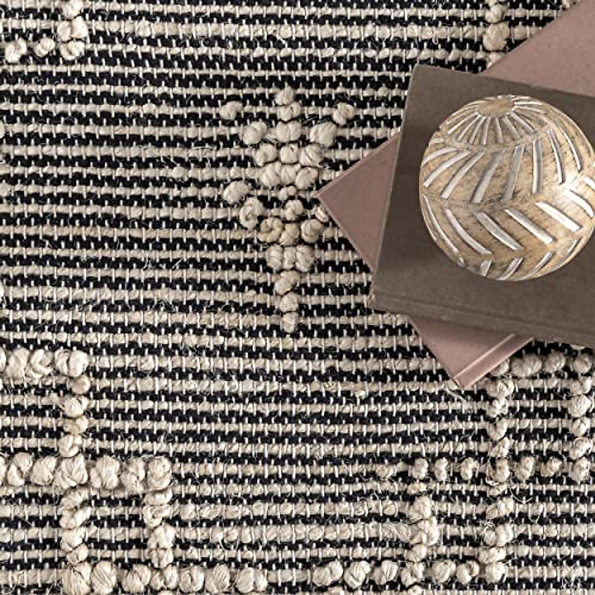 nuLOOM Julianne Moroccan Jute Runner Rug, 2' 6" x 6', Grey