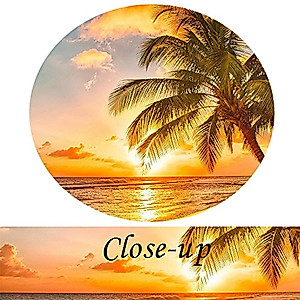 Kreative Arts Canvas Print for Home Decoration - Sunset Seascape Coco Beach Modern Painting Wall Art Picture Print on Canvas Framed and Ready to Hang 20''x30''