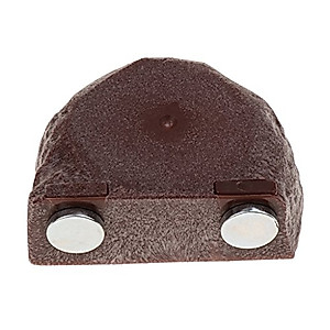 SM SunniMix Magnetic Reptile Feeding Cup Gecko Feeder Ledge Cups Dish Bowl Spider, Brown