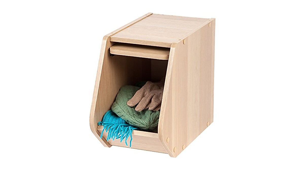 IRIS USA Narrow Modular Storage Box - Space Saving & Easy Assembly