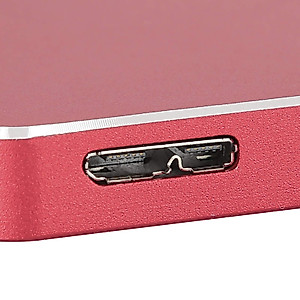 Portable Mobile SSD, USB 3.0 External Solid State Drive, No Noise Fast Hard Drive, Red Solid State Hard Disk for 98SE/ME/2000/XP/Vista/WIN7/WIN8(250GB)