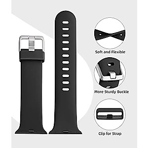 Haveda Compatible for Apple Watch Band 41mm 38mm 40mm 45mm 42mm 44mm, Soft Silicone Sport Replacement Strap Compatible with iWatch SE Series 7 Series 6/5/4/3/2/1 Women Men