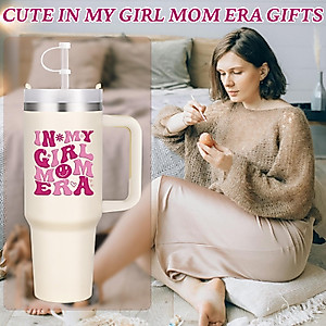 Gusgopo Gifts for Mom, 40 Oz In My Girl Mom Era Tumblers, Cute Mother Cups for Mother's Day Birthday