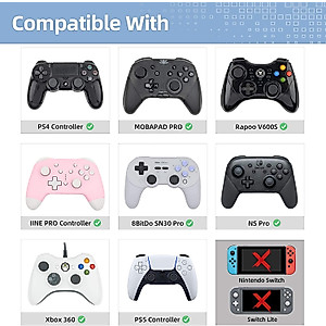 GeekShare Cat Paw Playstation 4 Controller Thumb Grips-Silicone Joystick Button Caps-Analog Thumbsticks Cover Set Compatible with Switch Pro and PS4 PS5 Controller-2 Pair/4 Pcs(Sesame Gray)