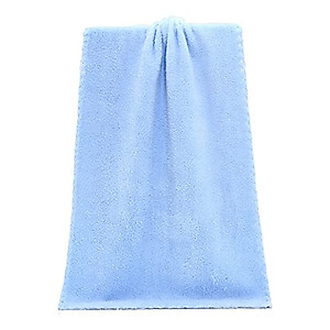 Smalibal 35x75cm Face Towel, Superfine Fiber Shower Towels, Bath Towels Hand Towels, Wash Cloth Towel, Face Washcloths for Bath, Hand, Face, Gym and Spa, Home, Office Blue