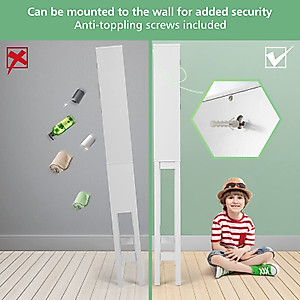 BestComfort Over The Toilet Storage Cabinet, Bathroom Organizer with Frosted Glass Doors, Adjustable Shelf, Open Compartment, Freestanding Over Toilet Rack Unit for Washroom Laundry (67'' H)