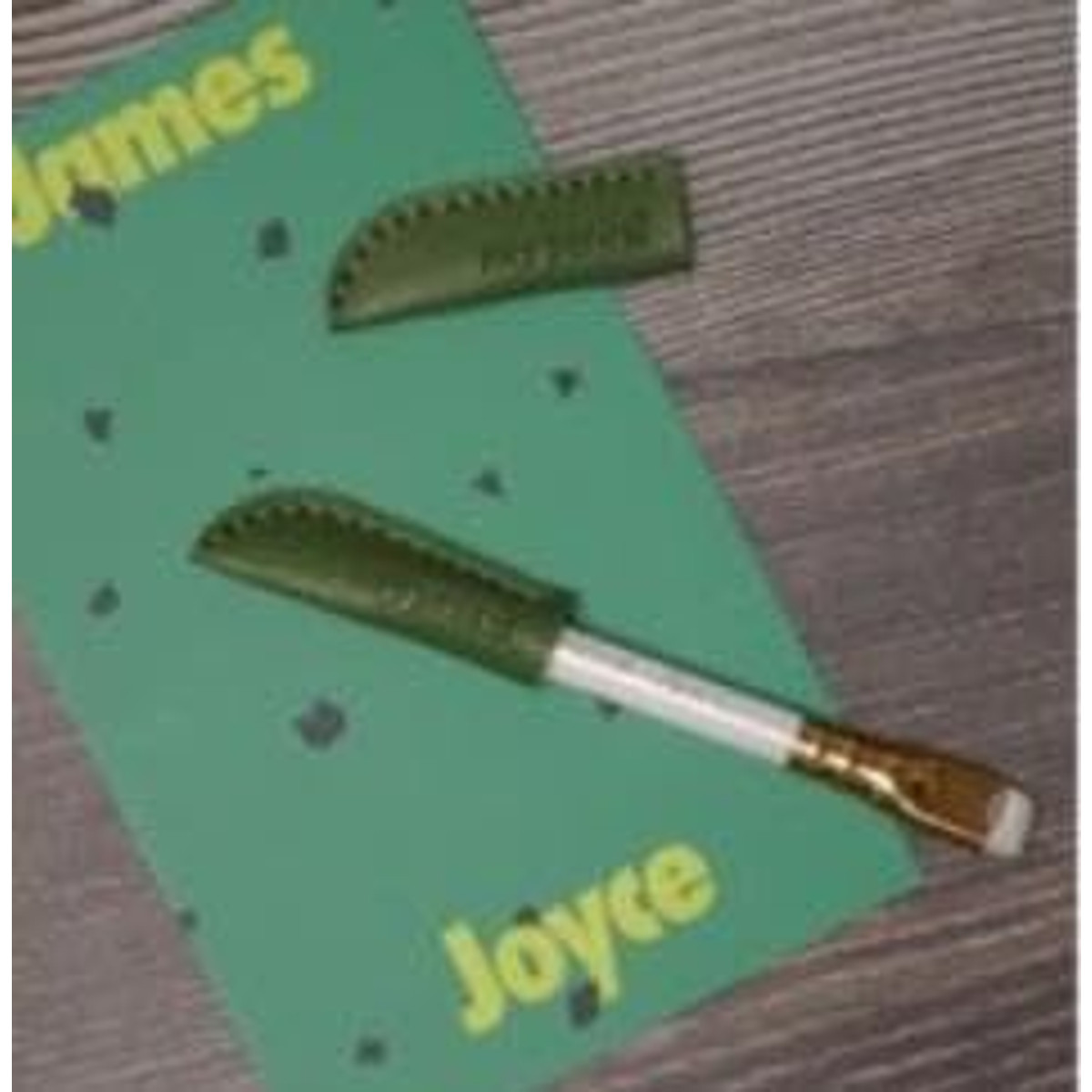 AWESOME MAKE IT, Leather Pencil Cap (3 Pack), Handmade, School & Office Essentials, Pencil Cover, Protector, case, Accessories, 6 Colors (Olive)