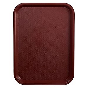 Winco Fast Food Tray, 10-Inch by 14-Inch, Burgandy