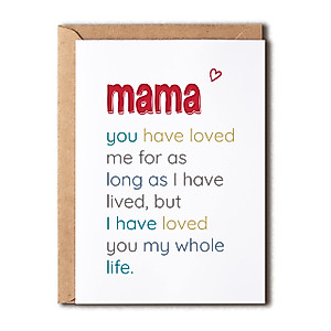 Mama You Have Loved - Special Mama's Day Card - Birthday Card For Mama - Sentimental Card For Mama - Meaningful Card For Mama…