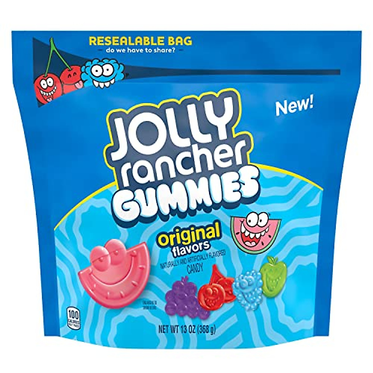 JOLLY RANCHER Gummies Assorted Fruit Flavored Candy Bag, 13 oz
