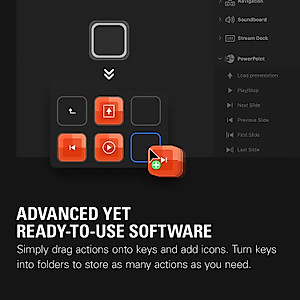 Elgato Stream Deck Mini – Control Zoom, Teams, PowerPoint, MS Office and More, Boost Productivity with Seamless Integration for Daily Apps, Set Up Shortcuts Easily, Compatible with Mac and PC
