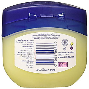 Vaseline Gentle Protective Petroleum Jelly Baby 3.4 Oz / 100 ML (Pack of 4)
