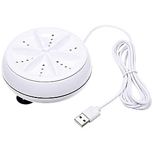 2in1 Mini Washing Machine Portable Rotating Turbine Washer With USB Cable Convenient For Travel Home Business Trip (B) Mini Washers, Turbo Washers, Washing Machines And Accessories, Single.