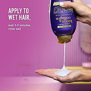 OGX Extra Strength Biotin and Collagen Conditioner, 13 fl oz, Sulfate-Free, Thicker, Fuller Hair