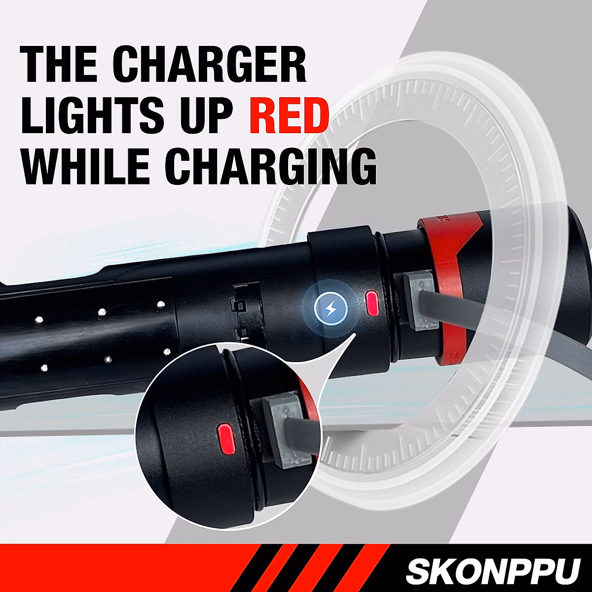 SKONPPU 3.7V 3200mAh Replacement Battery Compatible with Milwaukee 48-11-2131.