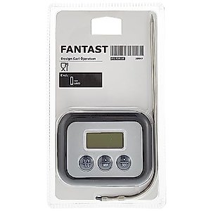 Ikea Fantast Meat Digital Thermometer/Timer, Black