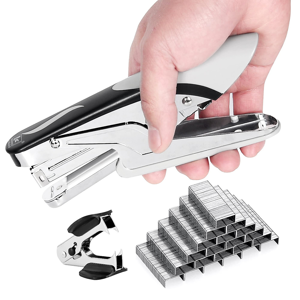 Stapler Heavy Duty with 1000 Staples and Staples Remover, 20 Sheet Capacity, Office Desk Stapler for Stapling Home School Warehouse Handmade, No Jam