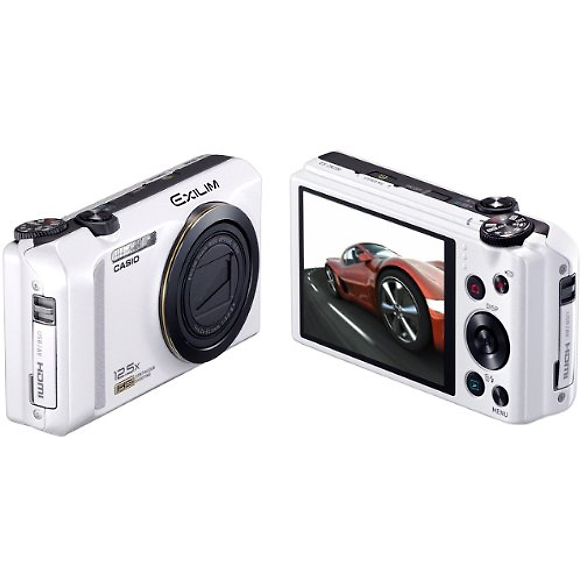 Casio Exilim EX-ZR200 High Speed 16 MP, 12x Optical Zoom Compact Digital Camera (White)