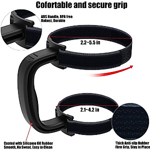 Yoelike - 5 Colors - New Upgrade Anti-Slip Adjustable Tumbler Handle Fit for 20 Oz to 40 Oz of YETI, RTIC, Ozark Trail, Travel Mug, SIC, Rambler, Travel Cup and All Brands Tumbler Cup