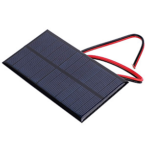 Ejoyous Mini Solar Panel, 3Pcs DC 6V Solar Cells Charger Power Module Polycrystalline Silicon Solar Panel with 30cm Cable for Outdoor Camping Hiking Travel