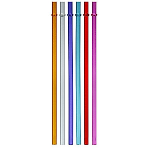 Southern Homewares Acrylic Rainbow Colored Drinking Straws, 6PK - Fits 10oz, 12oz, 16oz, 20oz Tervis Tumblers