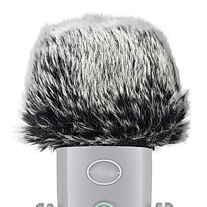 Mic Furry Windscreen Muff for Blue Yeti Nano Condenser Microphone, Mic Cover Microphone Fur Pop Filter by SUNMON