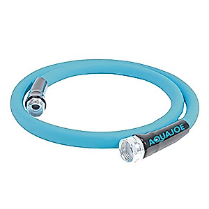 Aqua Joe AJPGH05-PRO 5/8-Inch HYBRIDFLEX Lead-in Hose, 5/8-Inch x 5-Foot, 500 PSI Burst Rating