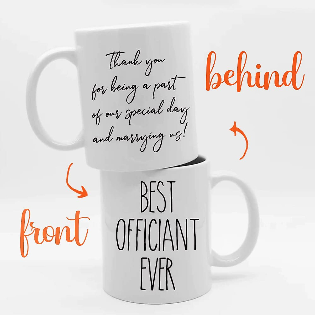 Dnuiyses Funny Wedding Officiant Mug, Present to that Special Person Performing the Marriage Ceremony Mug for Couple, Best Officiant Ever Mug Gifts from Bride & Groom, Thank You for Marrying Us Mug