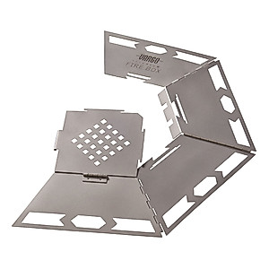 Vargo Titanium Fire Box - Ultralight Portable Camping Fire Box