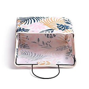 HUIGOU 2 Packs Wall Hanging Basket Fabric Closet Hanging Storage Caddy Bag Desktop Organizer Over The Door Pouch Hanging Shelf Organizer Baskets for Home Kitchen Bathroom Bedroom