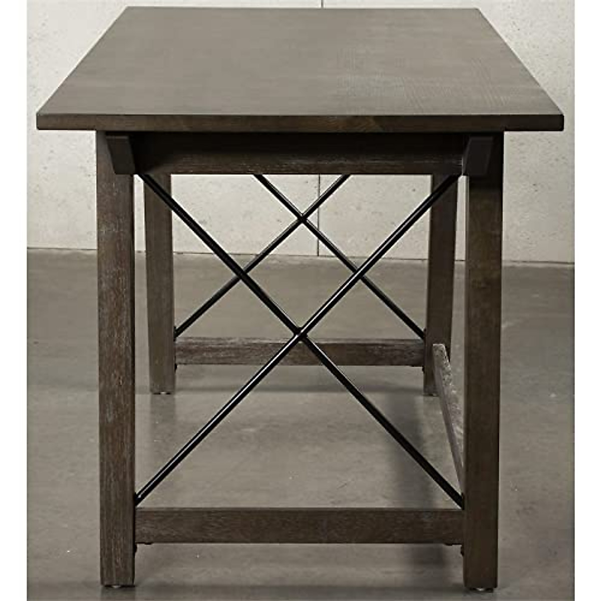 Riverside Furniture Sheffield Contemporary Wood Writing Desk in Rich Tobacco